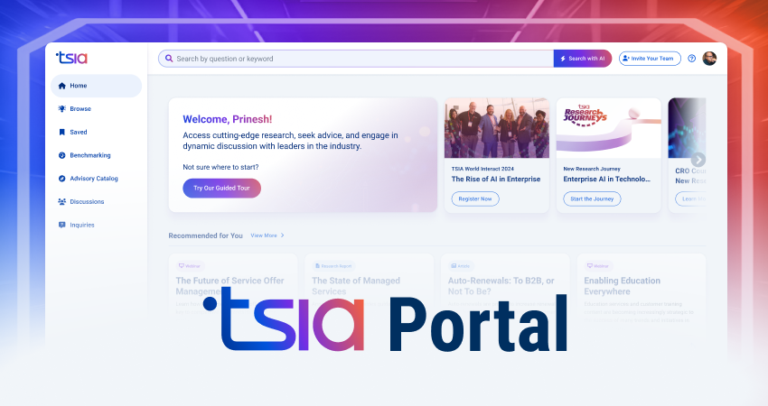 Introducing the New TSIA Portal: Your Career Will Thank You | TSIA
